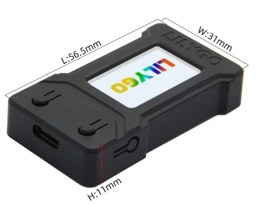 Carcasa LILYGO T-PicoC3 cu display, neagra - China Mag | +40726226021